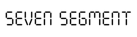 Seven Segment Font Download For Free