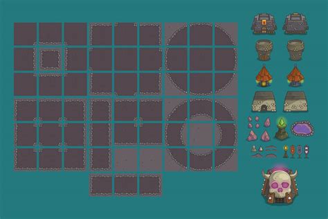 Dungeon Top Down D Game Tileset Craftpix Net