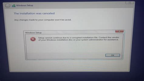 Help Setup Cannot Continue Due To A Corrupted Installation File