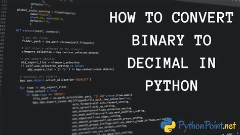 How Convert Binary To Decimal In Python At Frank Mauricio Blog