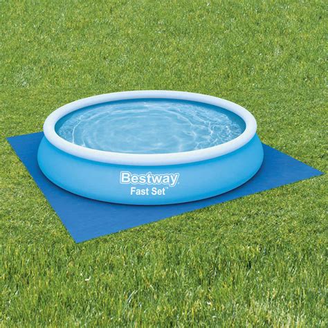 Tapis De Sol Pour Piscine Flowclear 396x396 Cm Leroy Merlin