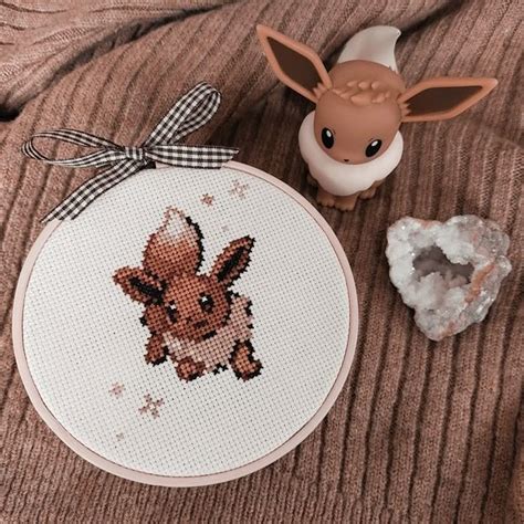 Eevee Cross Stitch Pokemon Cross Stitch Patterns Cross Stitch Art Cross Stitch Patterns