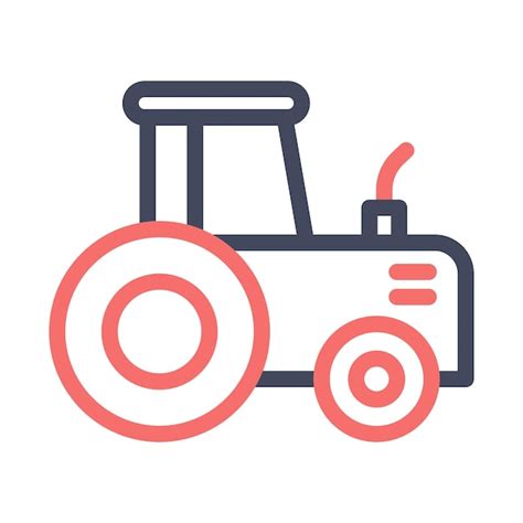 Premium Vector Tractor Vector Illustration Style