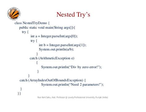 Exception Handling