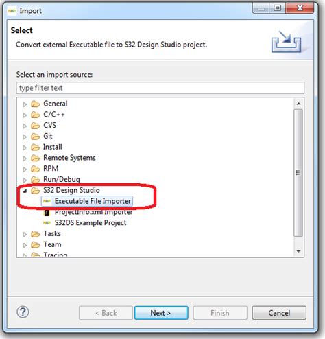 howto download separate elf srec hex file to microcontroller using s32
