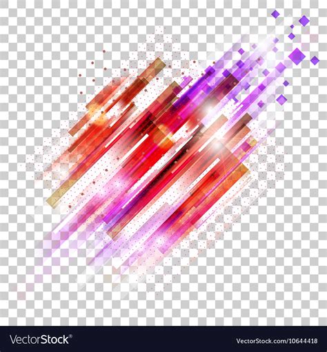 Abstract Geometric Shapes On Transparent Vector Image