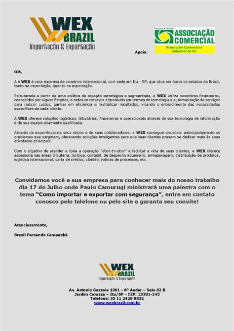 Palestra Como importar e exportar com segurança ACIITU