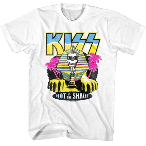 Kiss Hits Skull Sphinx Hot In The Shade White Shirts Etsy
