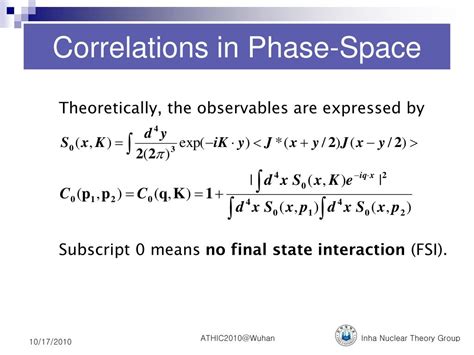 Ppt Two Particle Correlations In High Energy Collision Hbt Effect Powerpoint Presentation