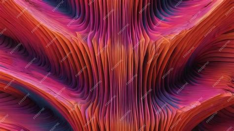 Premium Ai Image 3d Render Of Abstract Parametric Pattern
