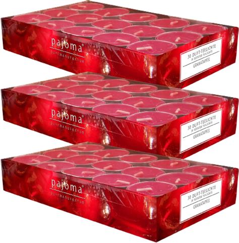 Pajoma® Lot De 3 Bougies Chauffe Plat Grenade 90 Bougies Chauffe