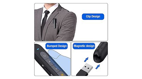 Presentation Clicker Bluetooth And Rf Dual Mode Wireless Presenter