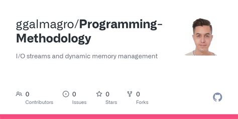 Github Ggalmagroprogramming Methodology Io Streams And Dynamic Memory Management