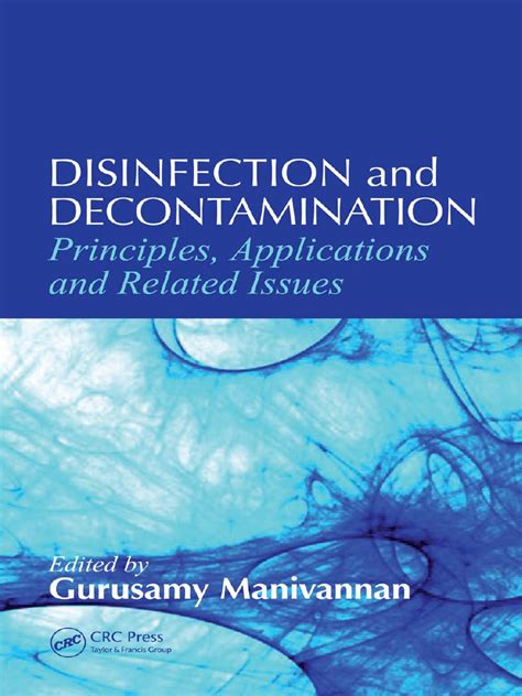 Disinfection And Decontamination Principles Applications And Related Issues By Gurusamy