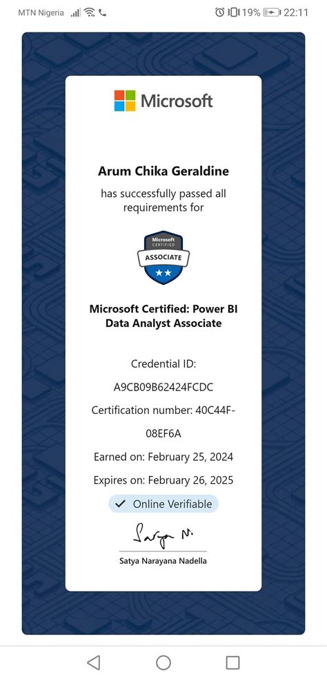Chika Arum On Linkedin Powerbi Dataanalyst Certificationachieved