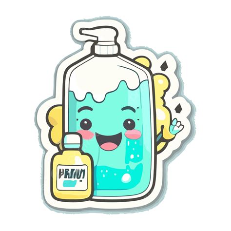 재미있는 깡통 벡터 귀여운 욕실 스티커 클립 아트 고립 된 만화 개인 위생 스티커 디자인 Png 일러스트 및 벡터 에 대한 무료 다운로드 Pngtree