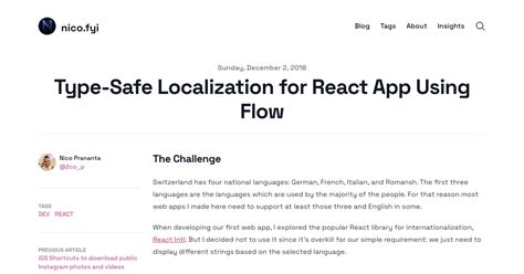 type safe localization for react app using flow nico s blog