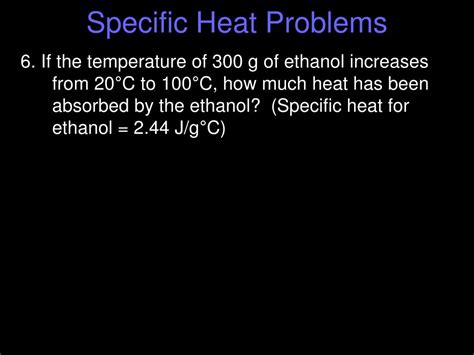 PPT Specific Heat Capacity PowerPoint Presentation Free Download
