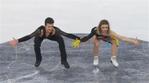 2022 23 Isu 피겨스케이팅 독특하게 댄스를 시작하는 마리 뒤파야쥬 팀 3차 아이스댄스 리듬댄스 Sbs