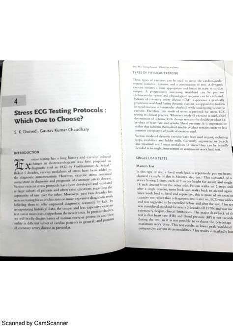 Pdf Stress Ecg Protocols