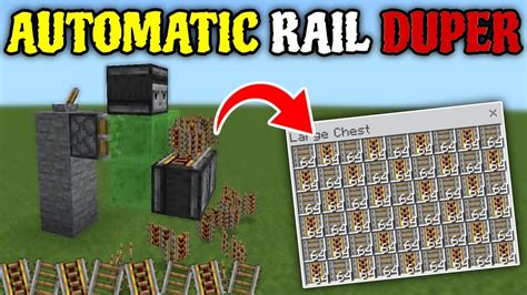 How To Build An Automatic Rail Duplicator In Minecraft 120 Easy