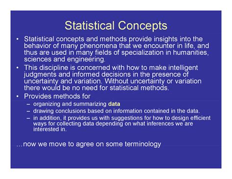 Statistical Methods And Concepts Lecture Slides Ecse 4500 Docsity