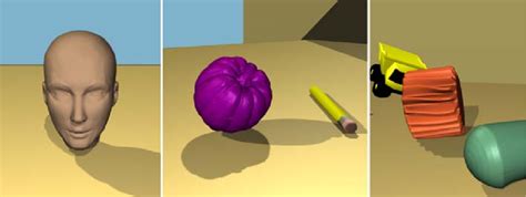 Models Used For Benchmarking Collision Detection Performance Shown Are