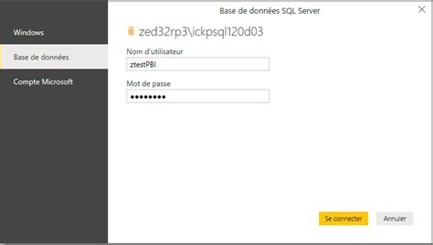 unable to connecter pbi desktop to sql server on a microsoft