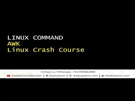 AWK COMMANDS Linux SCRIPT FOR Beginners Shell Scripting Crash Course YouTube