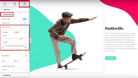 how to create motion animation on elementor codewatchers