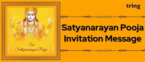 Satyanarayan Pooja Invitation Message Ideas For Warm And Welcoming