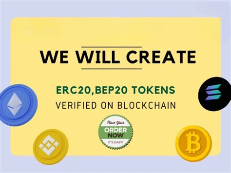 Erc20 Or Bep20 Token Verified On Blockchain Upwork