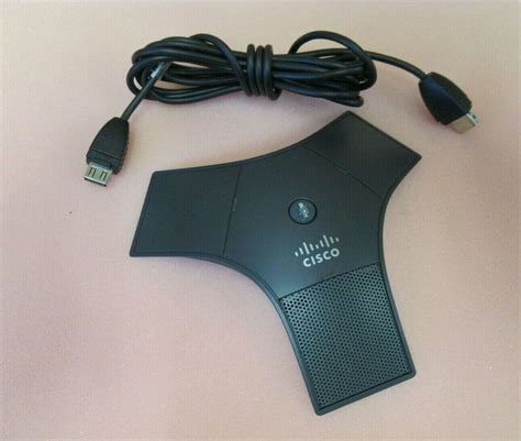 Cisco 2201 40140 001 External Microphone And Cable For Video Conferencing Station