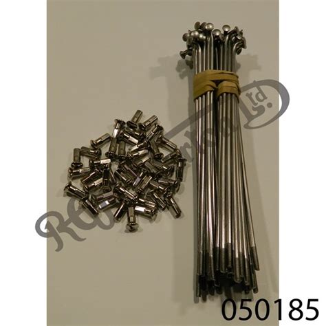 Stainless Spoke Set Complete 19 With Nipples For Rgm Double Disc