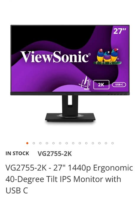 27 View Sonic Monitor Screen Computers And Tech Parts And Accessories