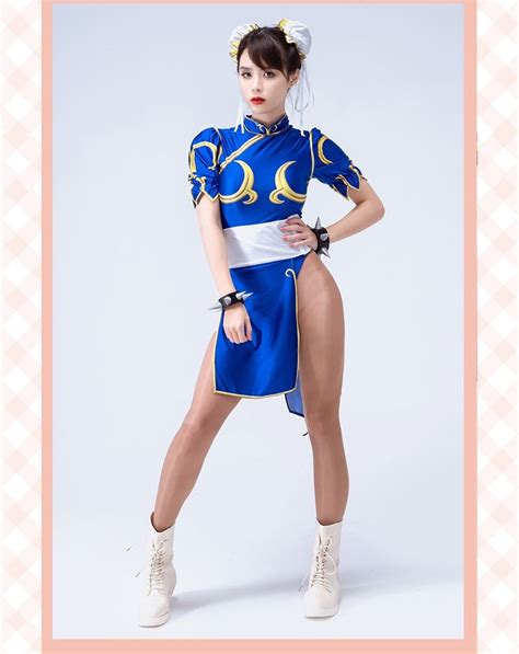 Street Fighter Chun Li Cosplay Costume Halloween Show Body Etsy Canada