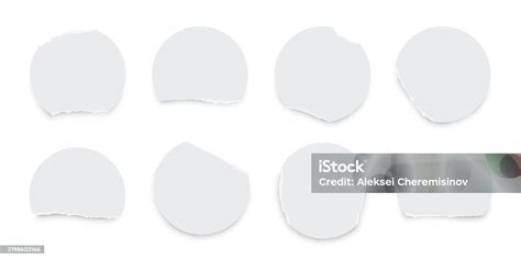 거친 찢어진 가장자리가 있는 찢어진 종이 원이 투명한 배경에 고립되어 있습니다 문서 모형 신문 컷아웃 스크랩북 요소 라벨 스티커 현실적인 벡터 일러스트 레이 션 세트 0명에