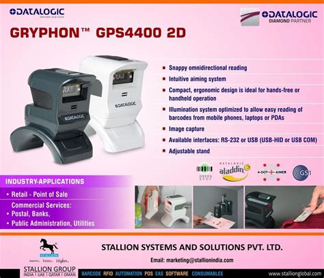 Fixed Mount Datalogic Gps4400 2d Barcode Scanner Wired Corded At Rs 8720 In Kochi