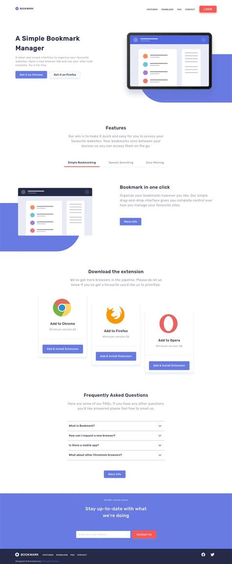 Frontend Mentor Responsive Bookmark Clone Using Html Css Js Coding