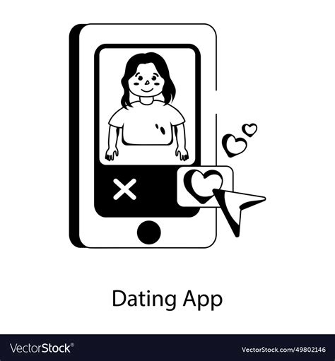 Dating App Royalty Free Vector Image VectorStock
