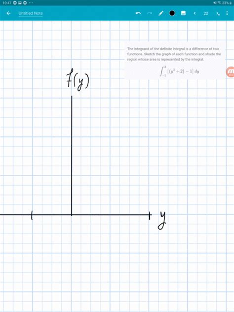 solved the integrand of the definite integral is a difference of two