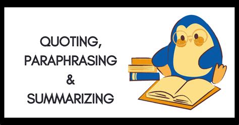 Quoting Paraphrasing And Summarizing Paraphrasing Matters Quoting Paraphrasing And Summarizing Paraphrasing Matters