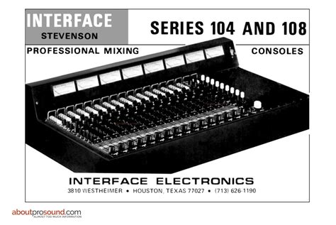 Interface Ads Aboutprosound Interesting Pro Audio People And History Stuff