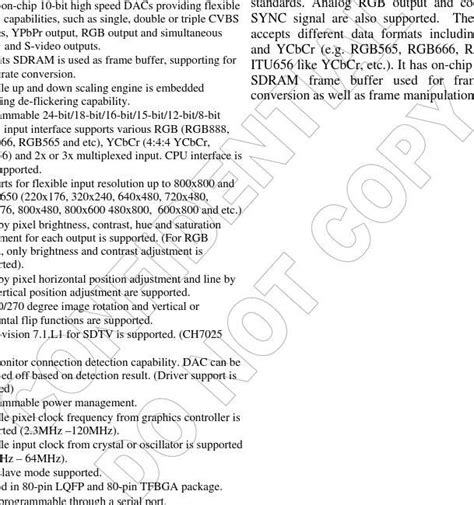 ch7025 ch7026 prelim full datasheet rev0 64 word文档在线阅读与下载 无忧文档
