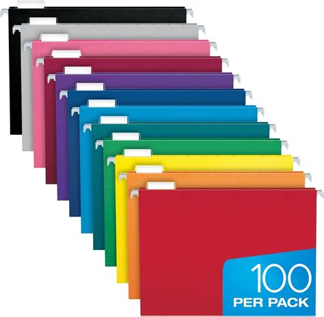 Amazon Com Pendaflex Colored Hanging File Folders Letter Size With 1 5 Cut Adjustable Tabs 8