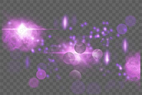 판타지 보라색 조명 효과 Png 일러스트 무료 다운로드 Lovepik