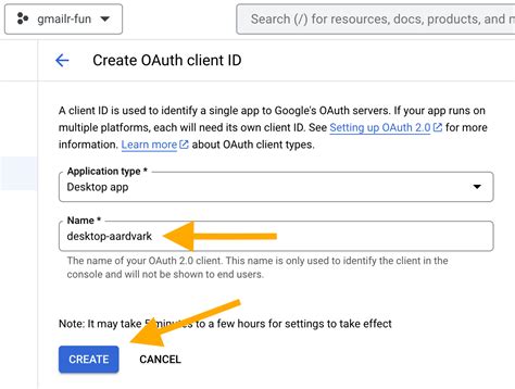 Set Up An Oauth Client • Gmailr