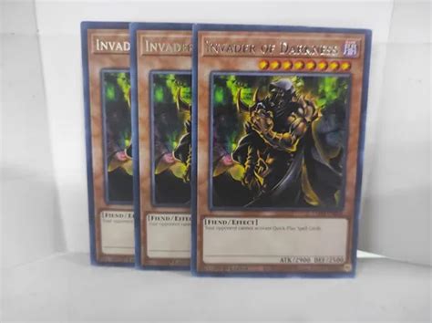 3 X Invader Of Darkness Rare Yugioh Meses Sin Interés