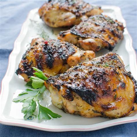 Grilled Chicken With Herb Dry Rub Garlic And Zest