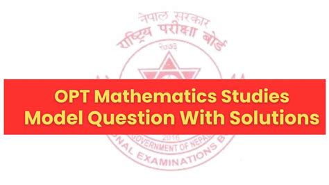 See Opt Math Model Question Class 10 2081 With Solutions Pdf Download Model Question